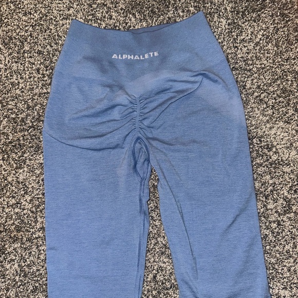 Alphalete | Pants & Jumpsuits | Alphalete Amplify Leggings Light Blue ...